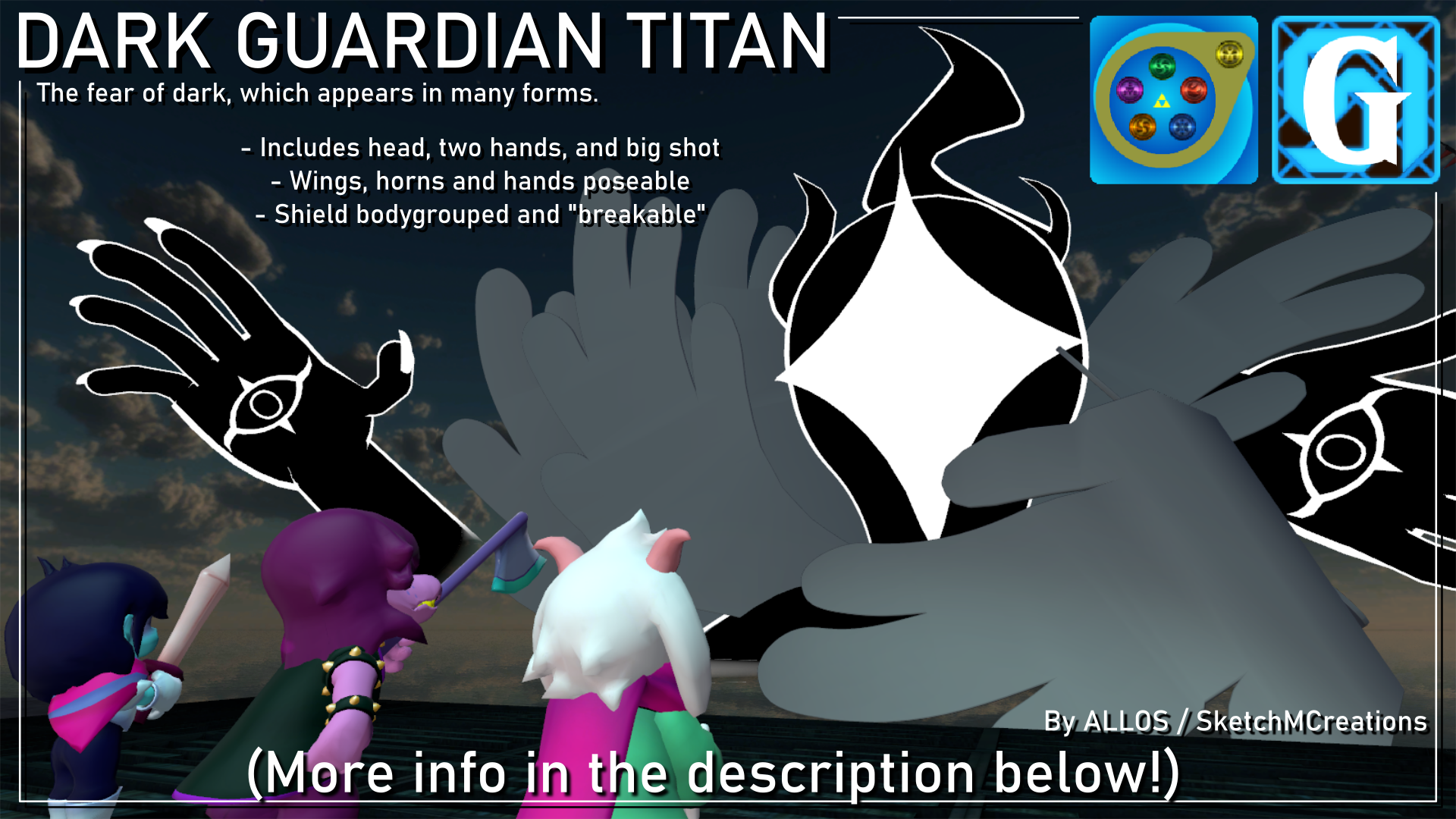 Model - Dark Sanctuary Guardian (Deltarune) by SecminourTheThird on ...
