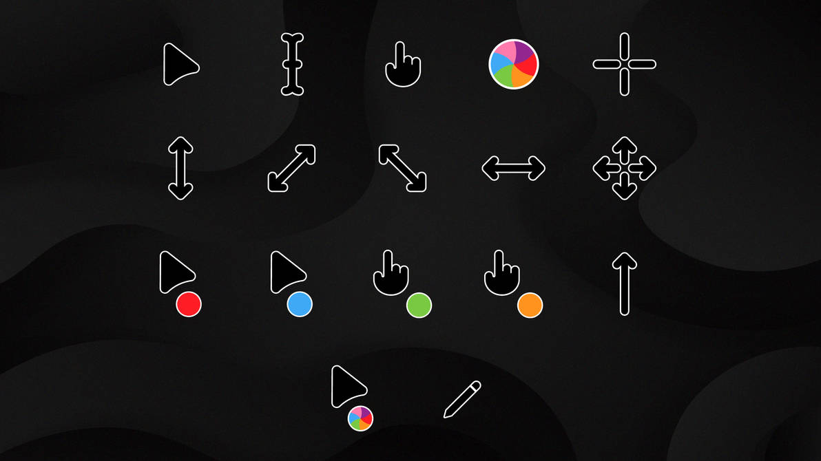 Modern Windows Cursor Set by dacatblock on DeviantArt