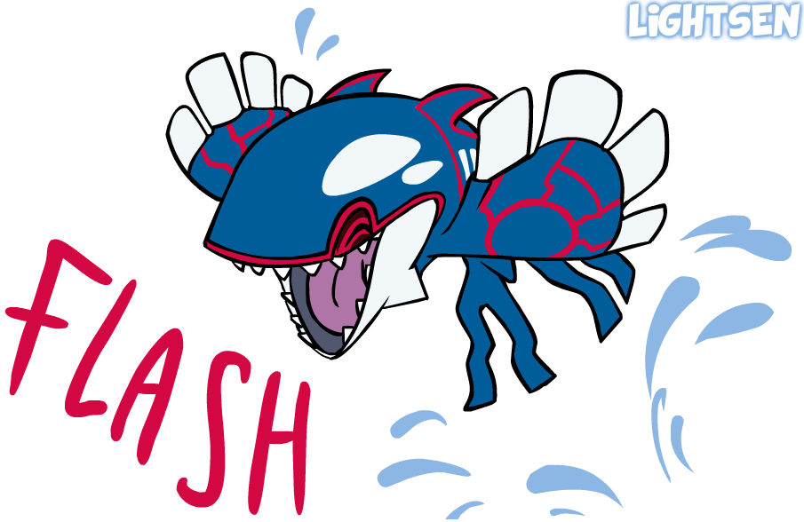 Happy Kyogre - Fully coloured by naysu on DeviantArt