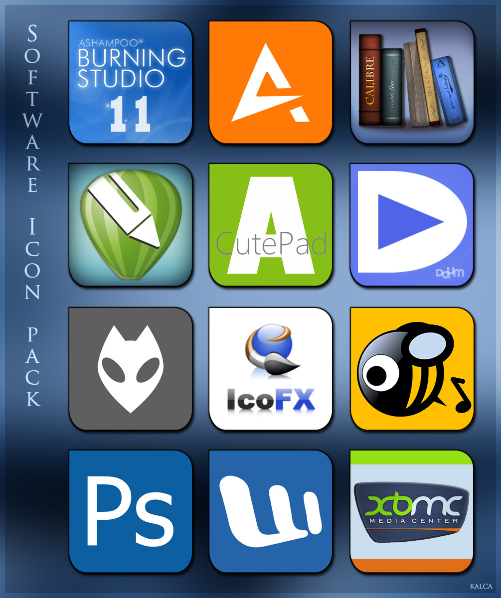 Software Icon Pack 001 by Kalca on DeviantArt