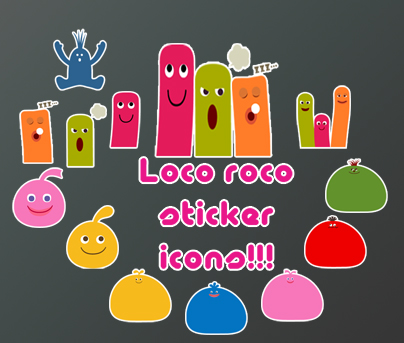 Loco Roco stiker icons by looneyloney on DeviantArt