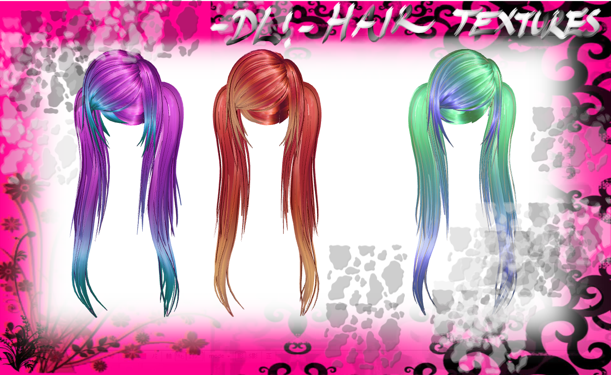 [MMD] Hair Textures DL by DeidaraChanHeart on DeviantArt