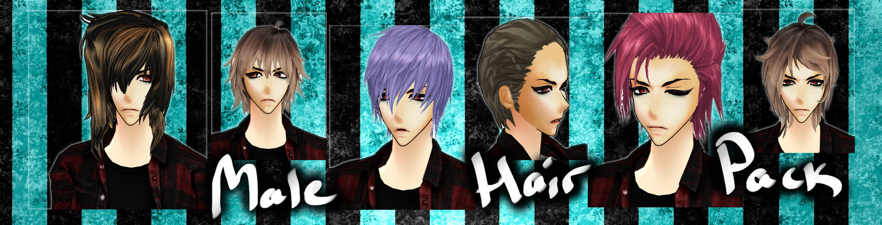 [MMD] Male Hair Pack DL by DeidaraChanHeart on DeviantArt