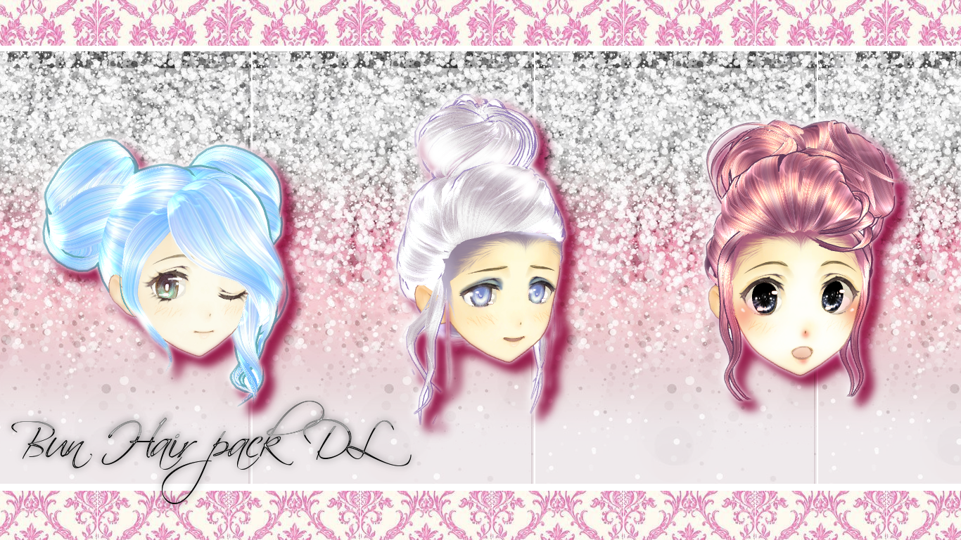 [MMD] Hair bun pack -DL- by DeidaraChanHeart on DeviantArt