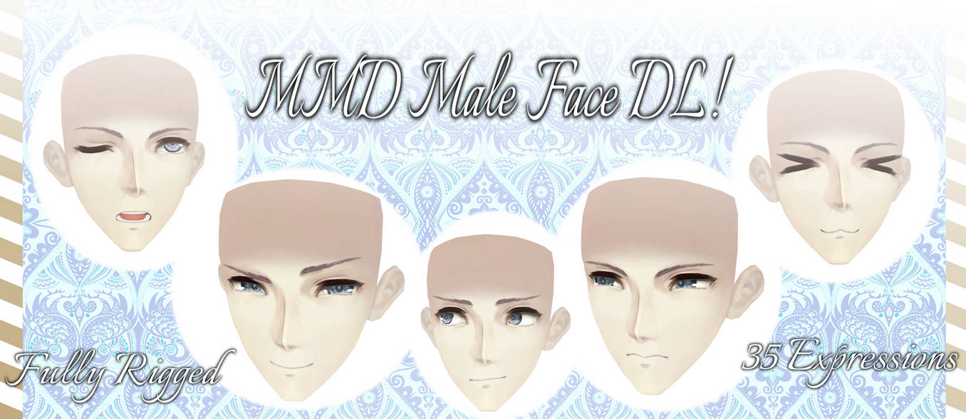 [MMD] Male Face -DL- by DeidaraChanHeart on DeviantArt