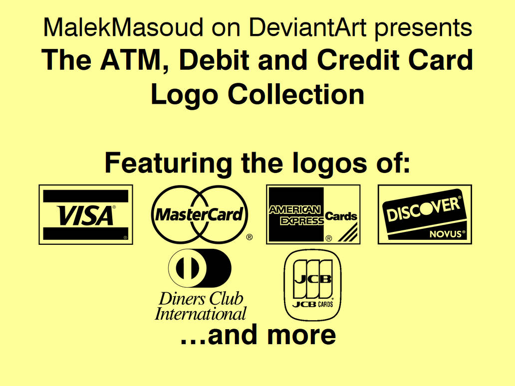 The ATM, Debit and Credit Card Logo Collection by MalekMasoud on DeviantArt