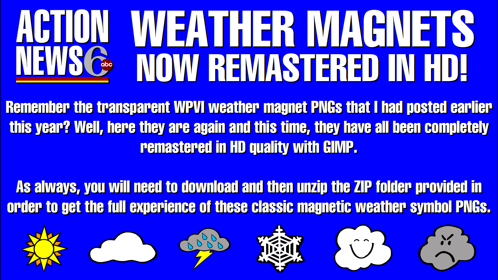 WPVI Weather Magnet Symbols - Now Remastered in HD by MalekMasoud on ...