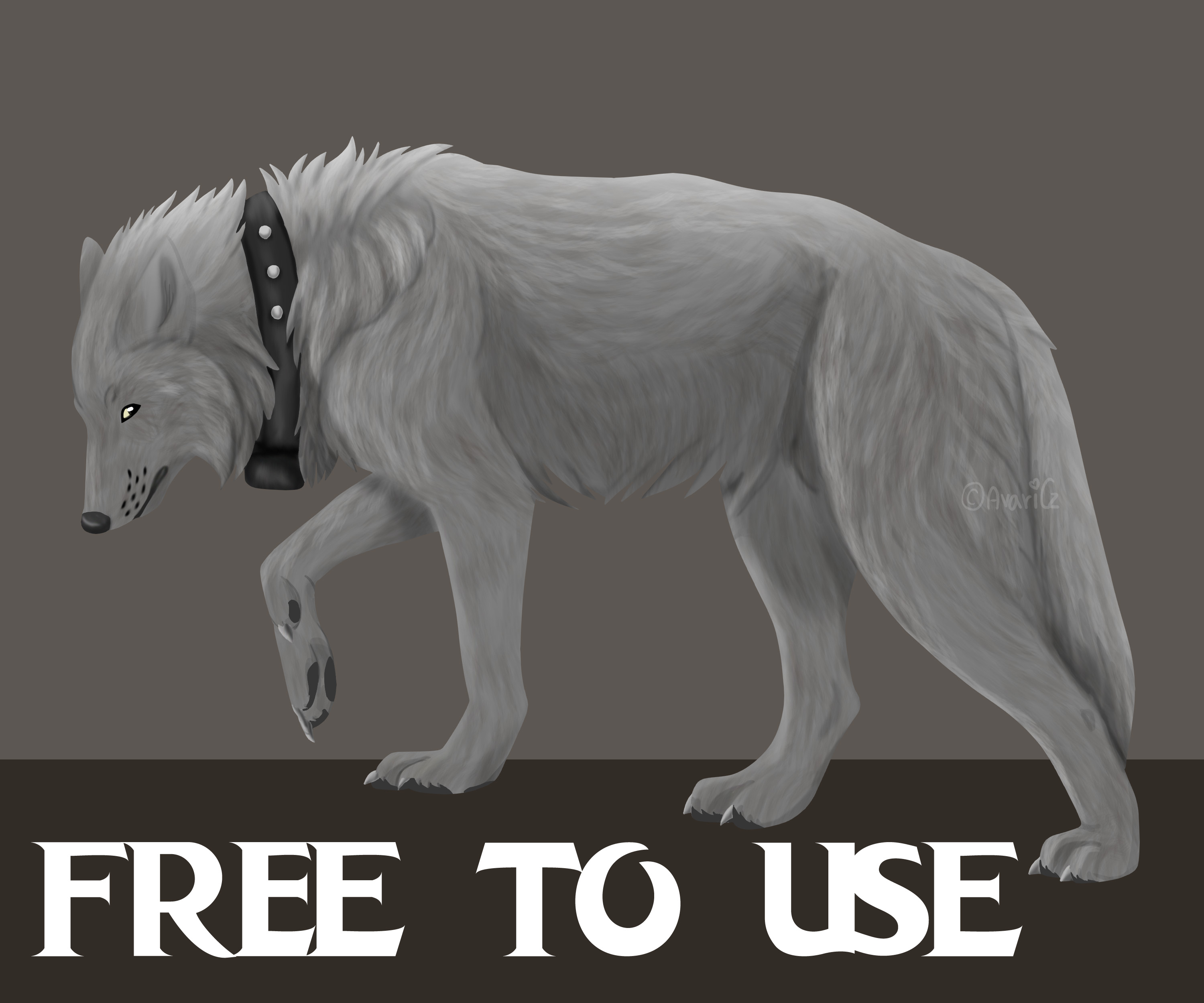 F2U collared wolf base v2 by AvariCZ on DeviantArt