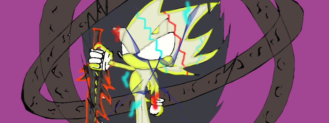 true hyper sonic drawing