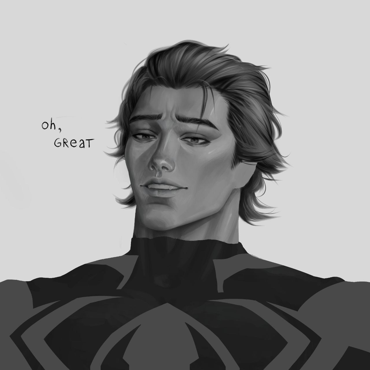 Miguel O Hara. Work in Progress by ellexxnoir on DeviantArt