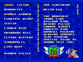 Sonic 3 - Level Select (Re-imagine) by HorrorTroll on DeviantArt