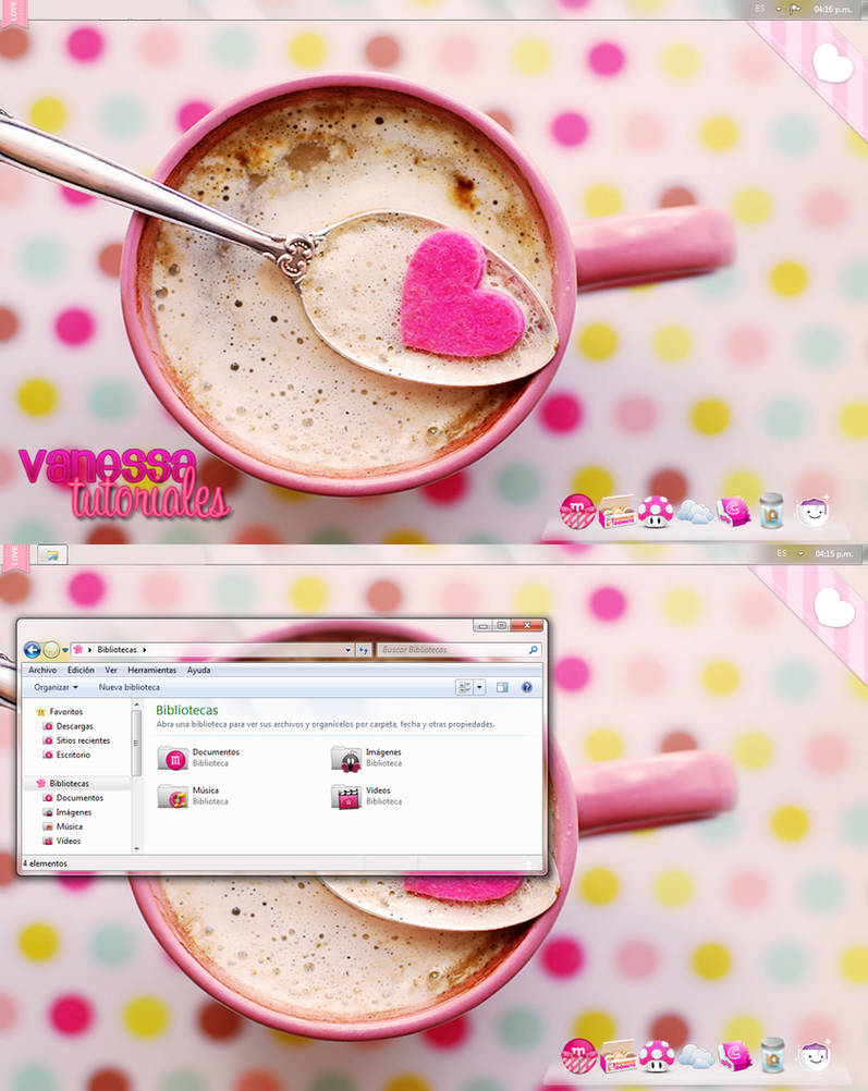 Desktop ScreenShot Pink by VanessaTutoriales on DeviantArt