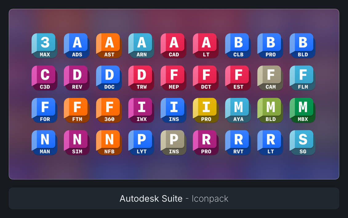 Autodesk Suite - Icons by oviotti on DeviantArt