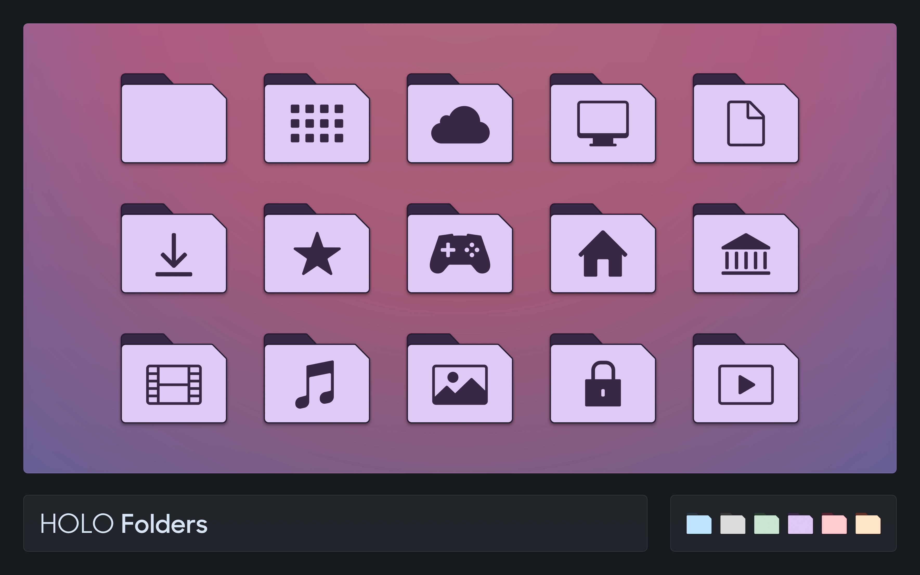 Holo Folders - Iconpack by oviotti on DeviantArt