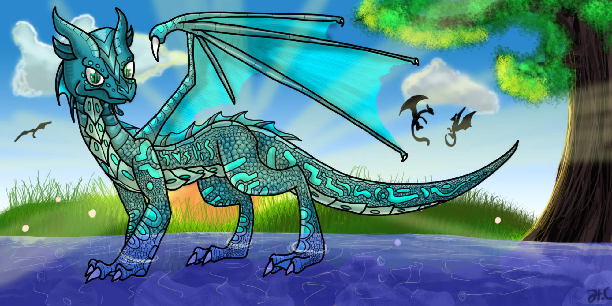 WOF: by the river at sunrise by TwistedEerie on DeviantArt