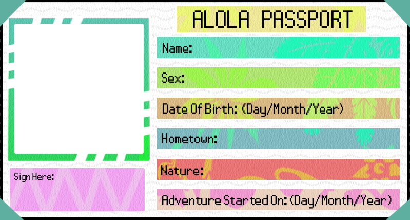 Alola Passport (Empty Template) by TwistedEerie on DeviantArt