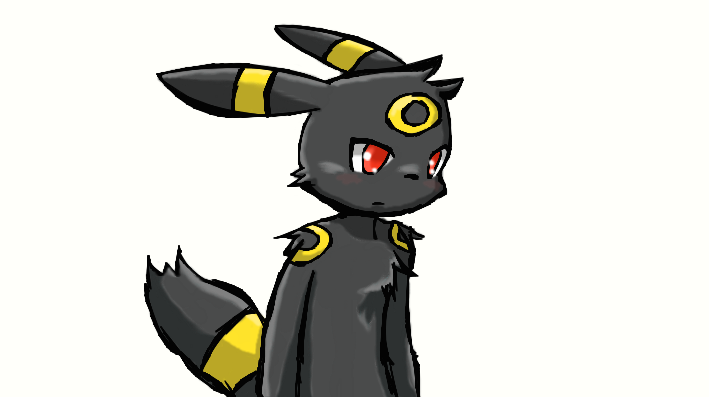 Umbreon's serious face by Kijah on DeviantArt