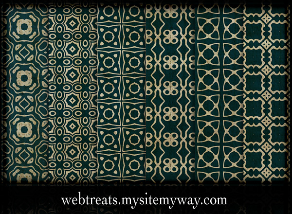 Ornate Royal Green Patterns by WebTreatsETC on DeviantArt
