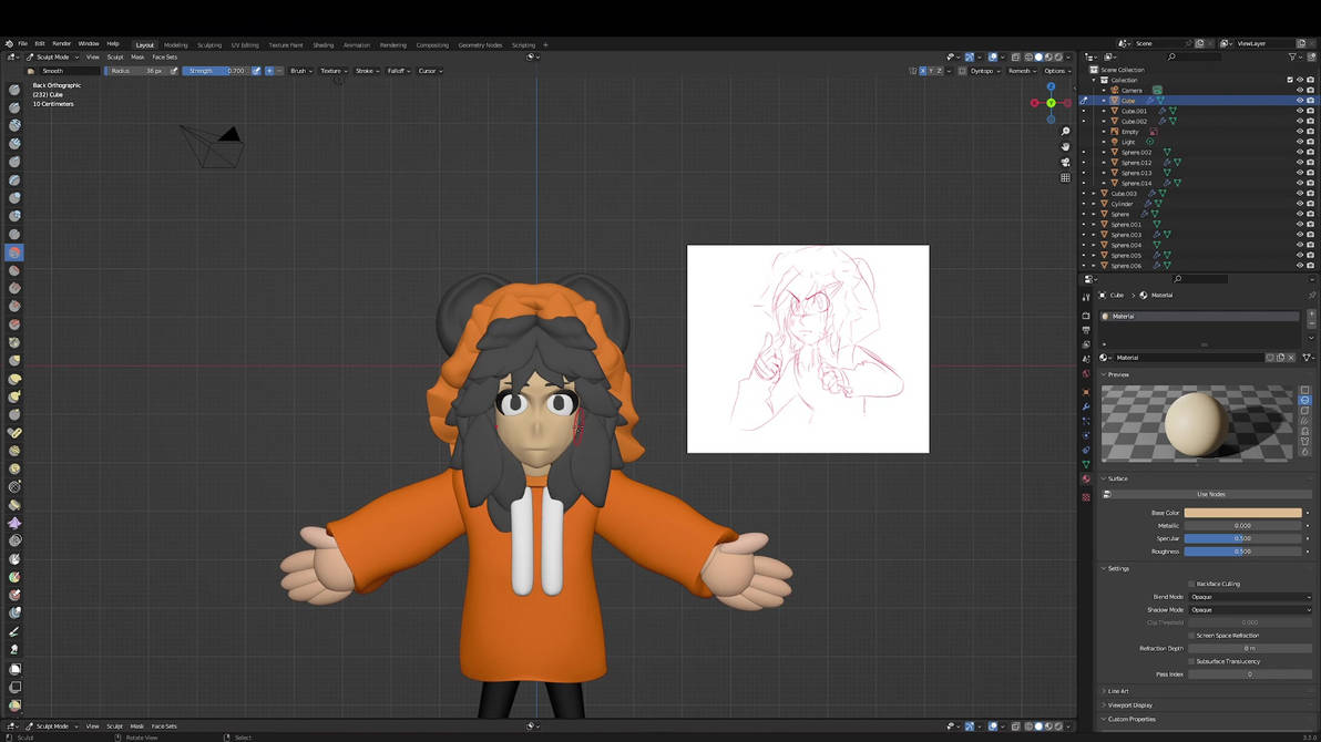3d blender oc by ouija-Studio on DeviantArt