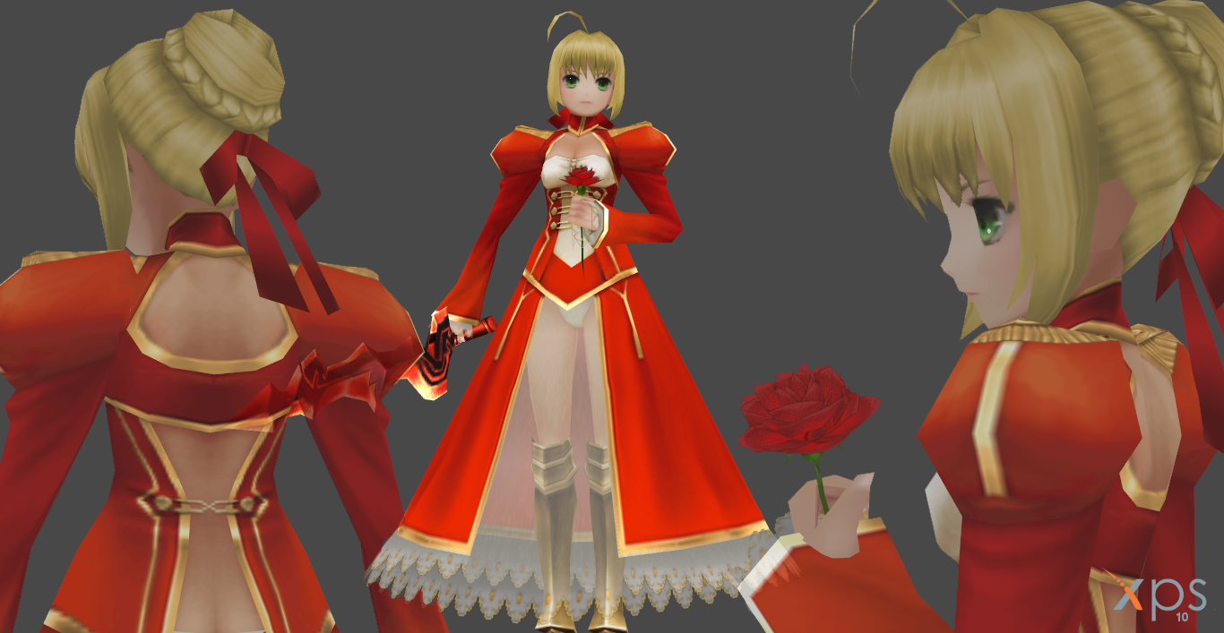 FATE/Extra Saber xps only by OTsunaO on DeviantArt