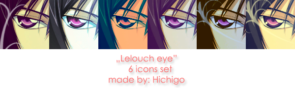 Lelouch Eye - 6 Icons Set by TastyHichigo on DeviantArt