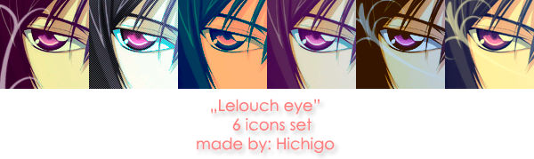 Lelouch Eye - 6 Icons Set by TastyHichigo on DeviantArt