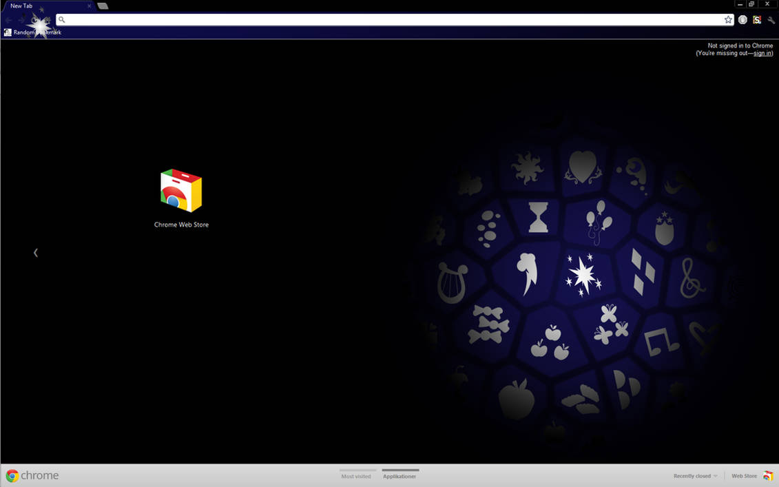 MLP Chrome theme by theflyingfryingpan on DeviantArt