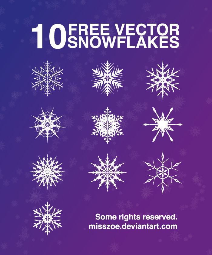 Vector Snowflakes EPS by misszoe on DeviantArt