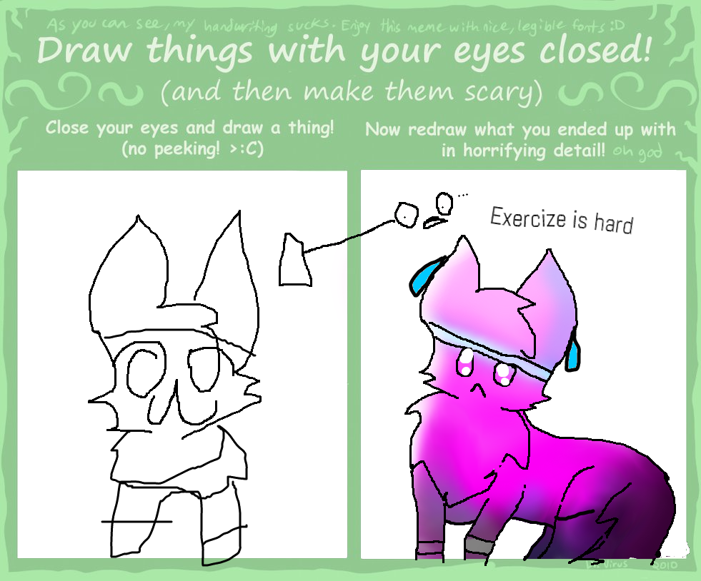 Eyes Closed Meme by frogsdolphins on DeviantArt