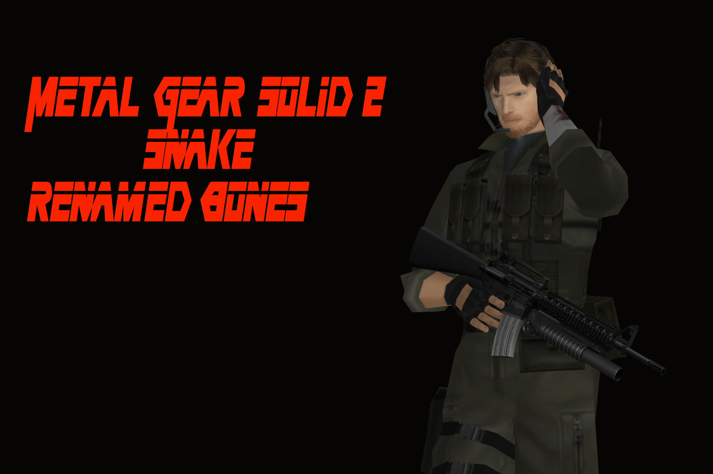 MGS2 Snake (Pliskin) Renamed Bones by ChristopherJRedfield on DeviantArt
