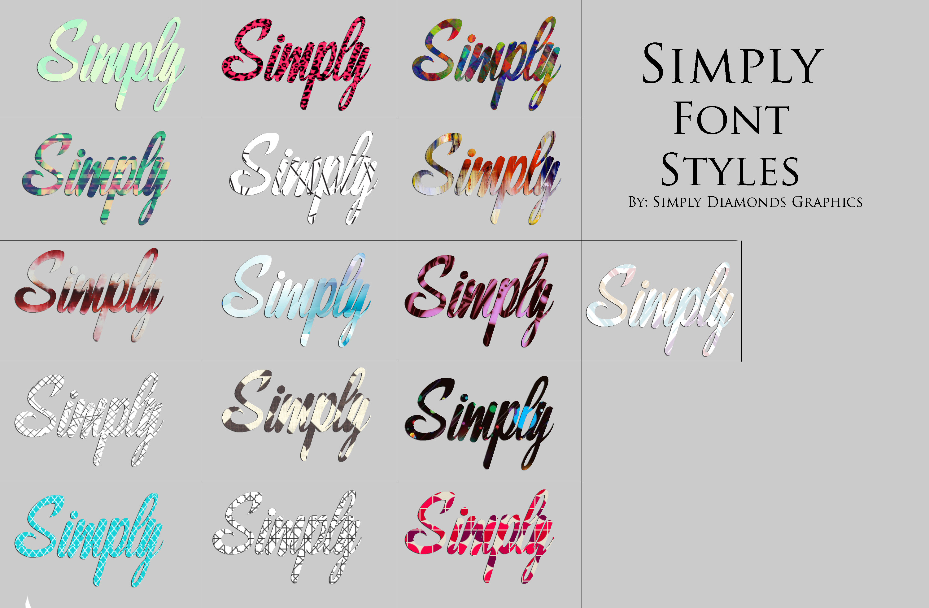 Font Style Pack 2 by SimplyDiamonds on DeviantArt