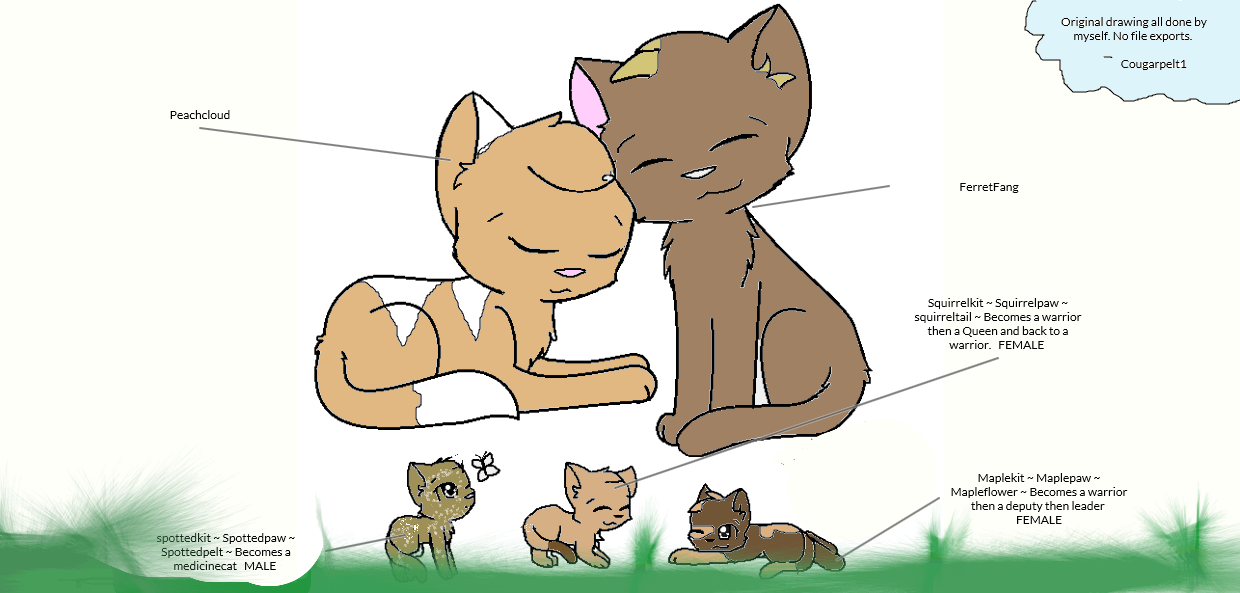 warrior cat family by cougarpelt1 on DeviantArt