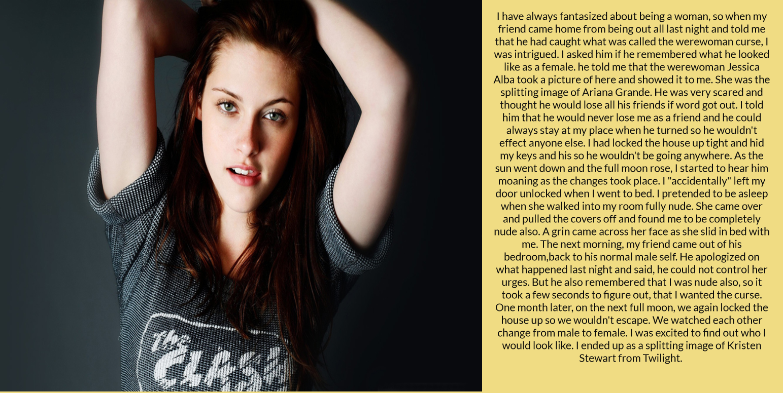 Werewoman Celebrities: Kristen Stewart by tg-magic on DeviantArt