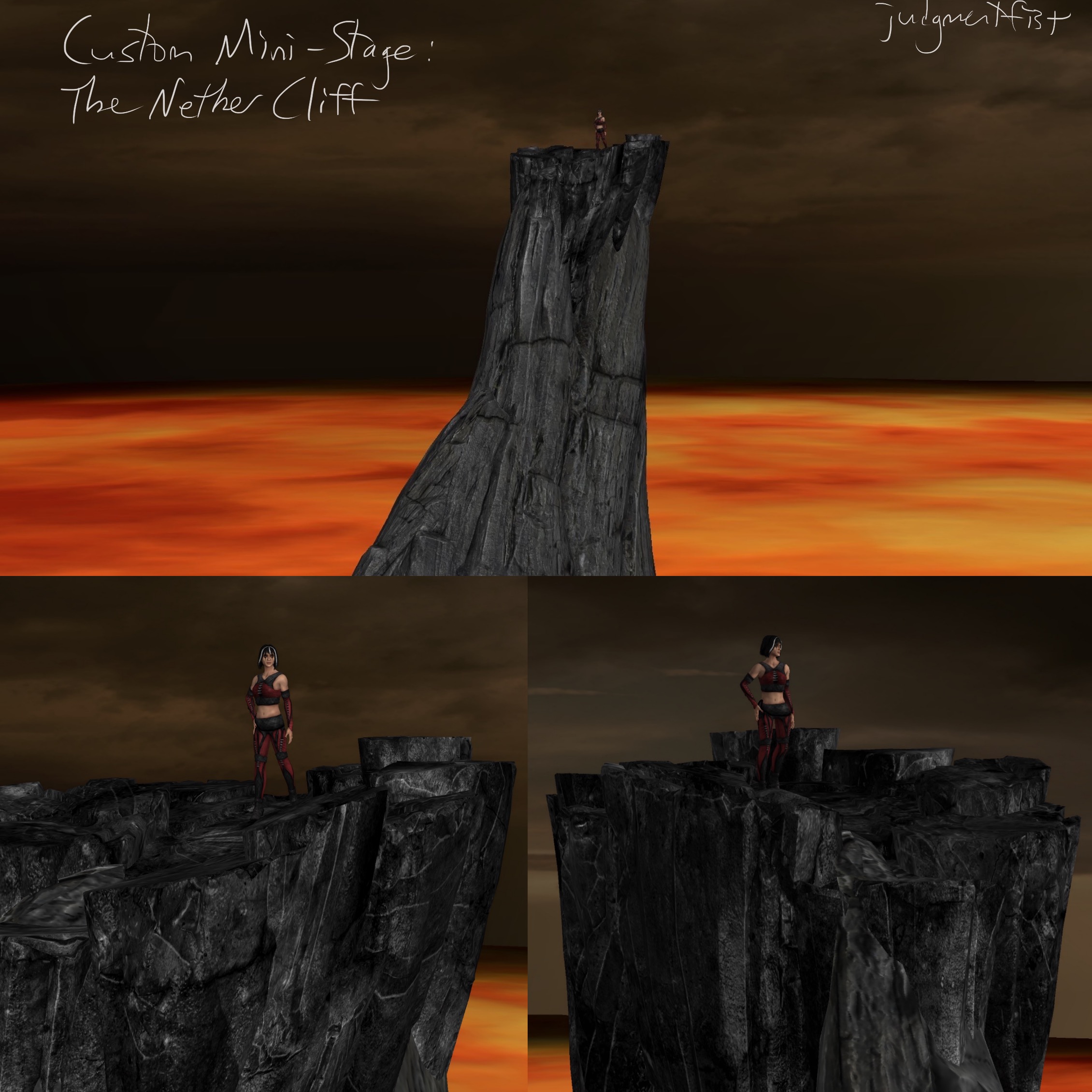 Custom Mini-Stage: Nether Cliff [xps download] by judgemk on DeviantArt