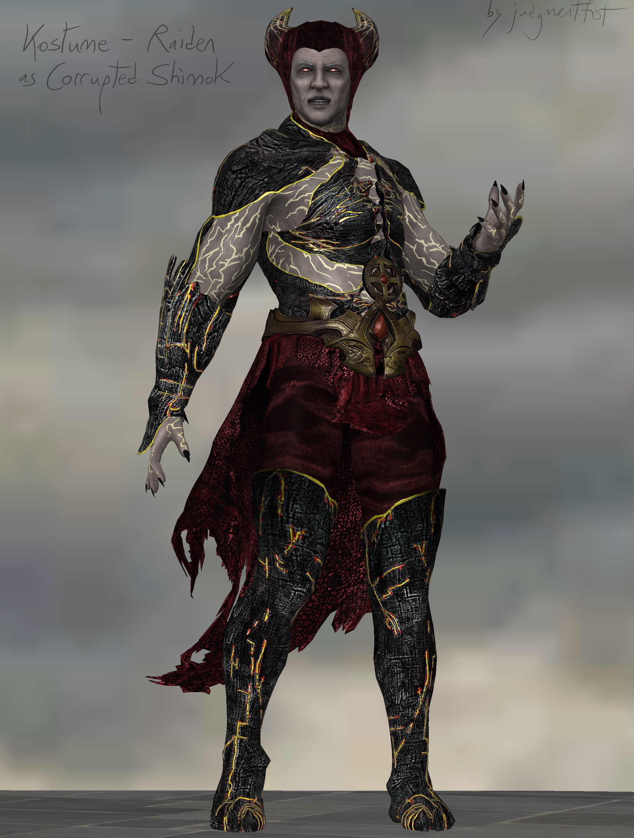 Kostume Raiden as Corrupted Shinnok [xps download] by judgemk on DeviantArt