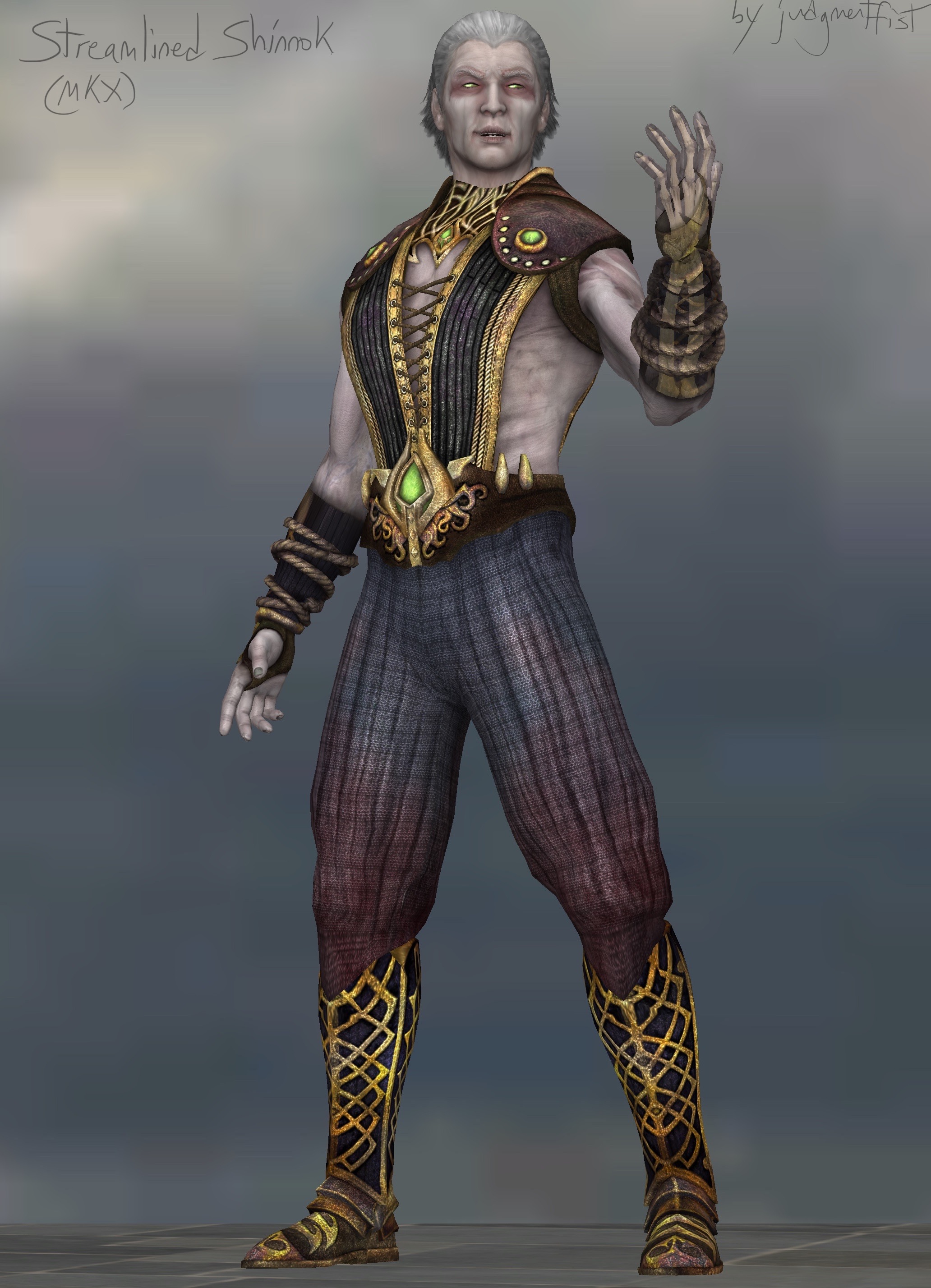 Streamlined Shinnok MKX [xps download] by judgemk on DeviantArt