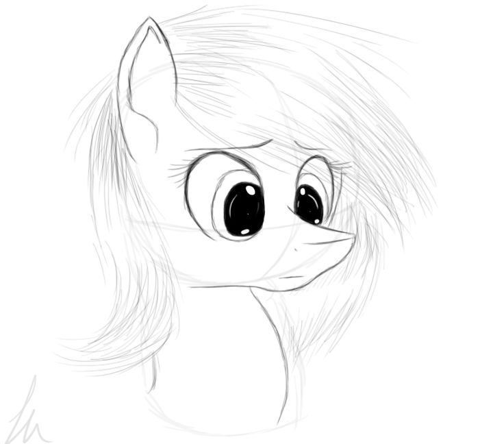 Curiosity (sketch) by HowlingMoon984 on DeviantArt