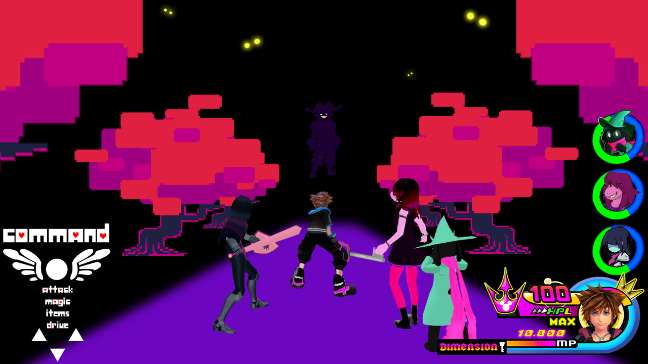 Kingdom Hearts - Deltarune World by OneKingdomPlanet on DeviantArt