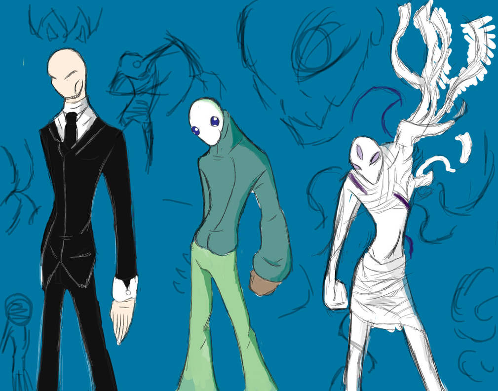 slender and friends by Sparrow44 on DeviantArt