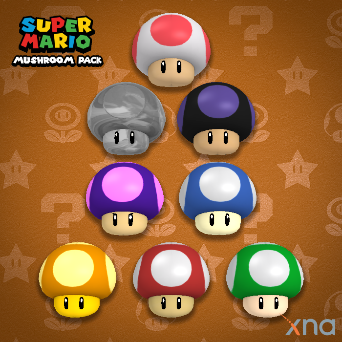 Super Mario: The Mushroom Pack by ShadowNinjaMaster on DeviantArt