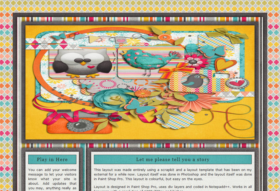 004 - Storyteller / Div Layer Layout by BekkiStevenson on DeviantArt