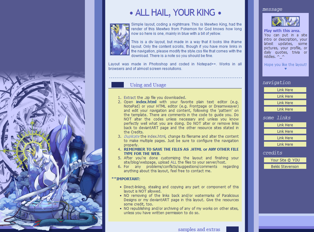 010 - Mewtwo King by BekkiStevenson on DeviantArt