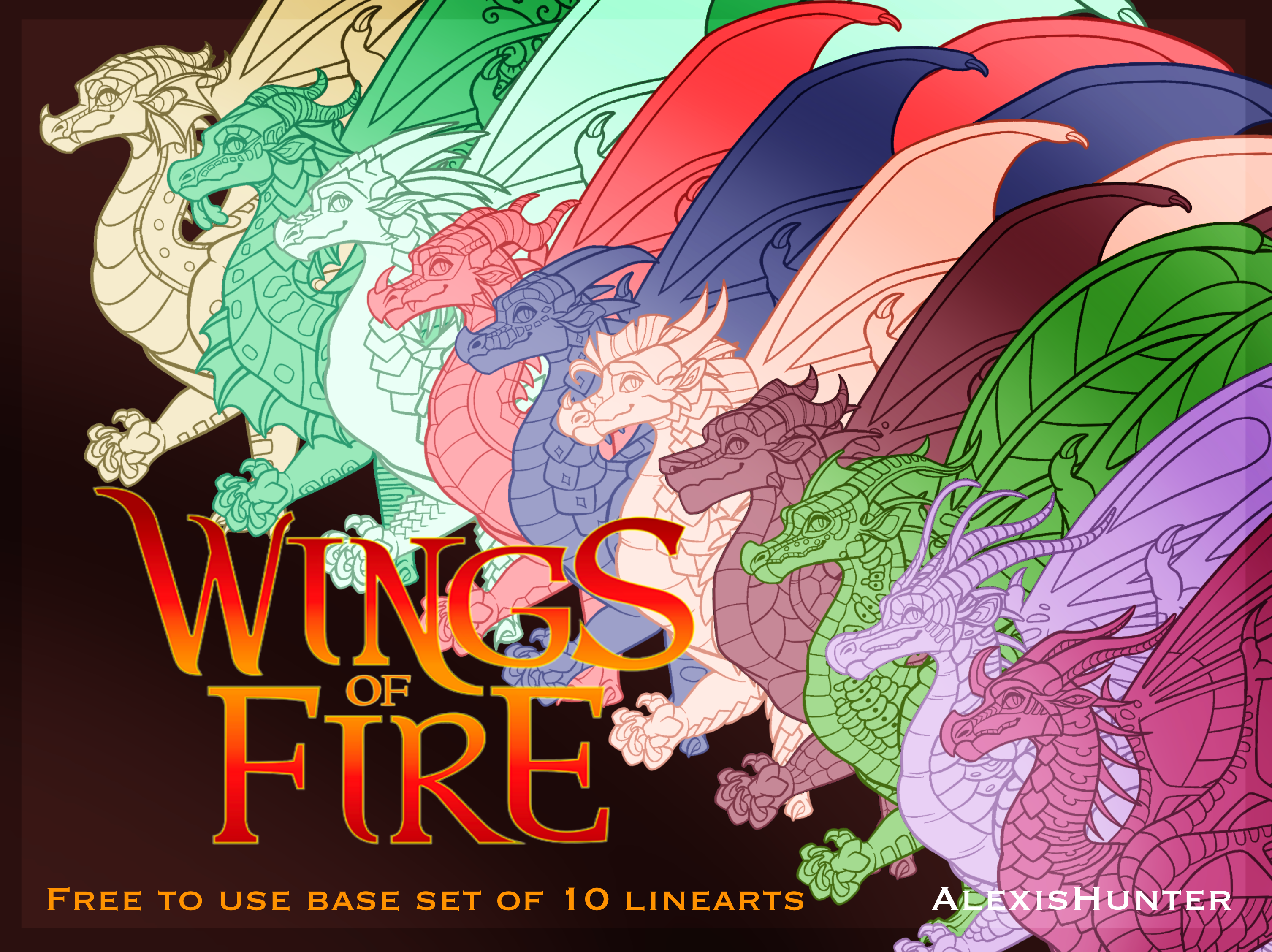Wings of Fire Free to Use 10 Tribe Base Set Basic by AlexisHunter on ...