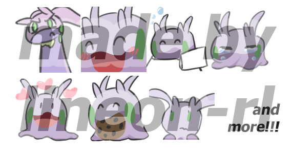 goomy line emotes by Lineon-RL on DeviantArt