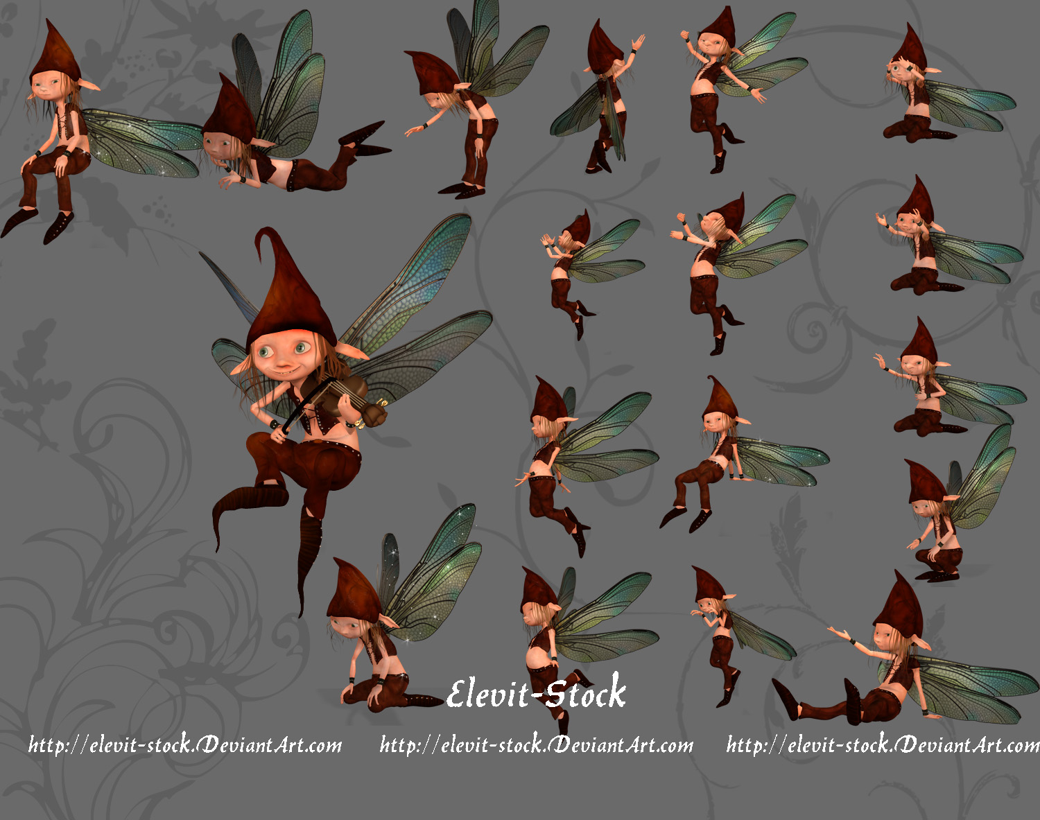 E-S Goblin 20 poses by Elevit-Dragon-Stock on DeviantArt
