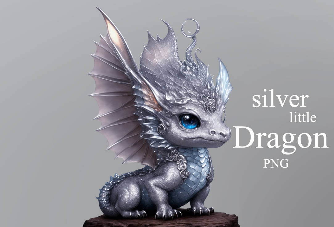 E-S LITTLE SILVER DRAGON by Elevit-Dragon-Stock on DeviantArt