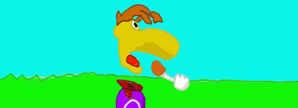 Rayman Eating Nuggets by Rayman34 on DeviantArt