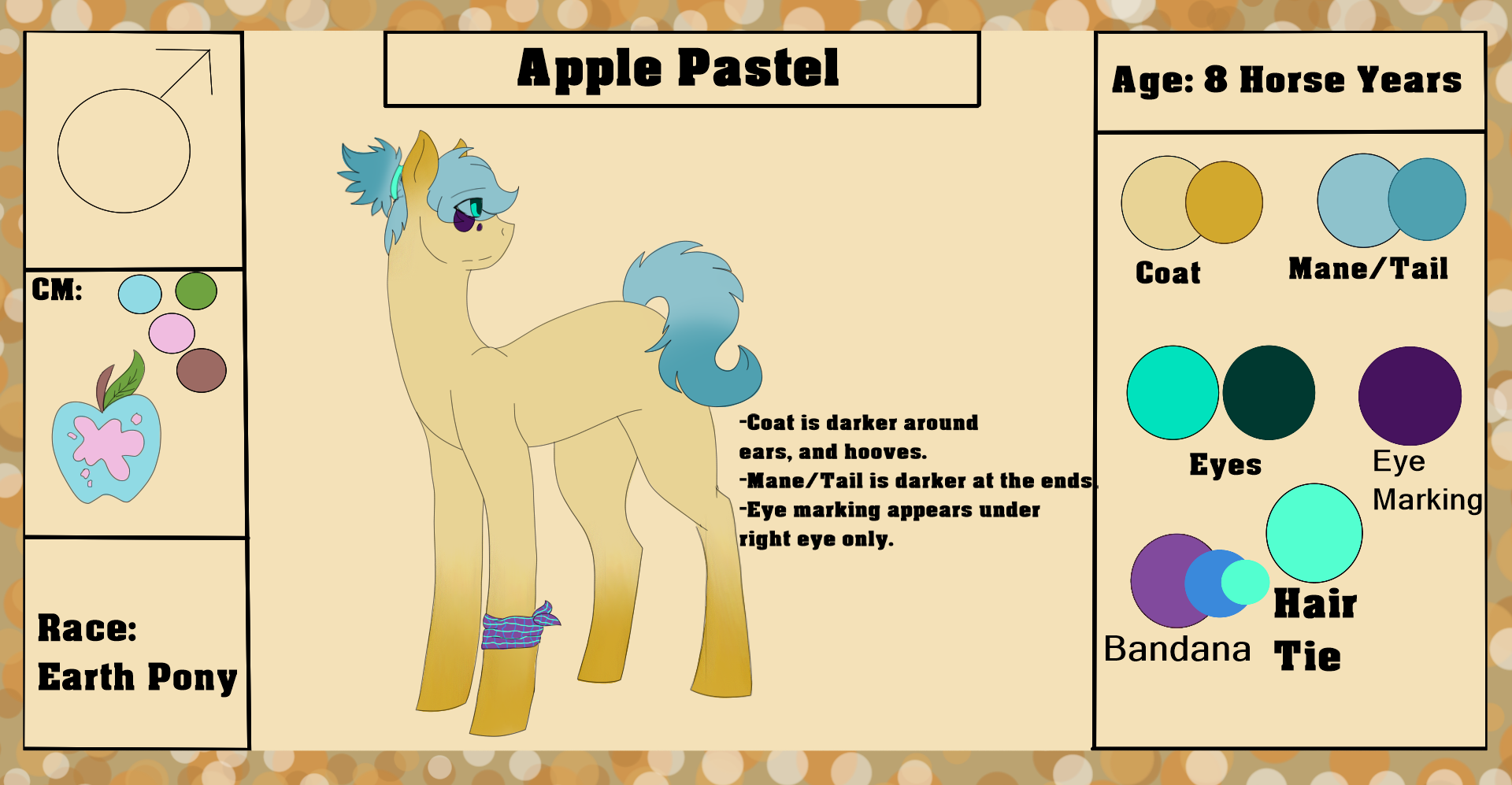 Apple Pastel {Ref. Sheet + Bio} by ScarletsFeed on DeviantArt