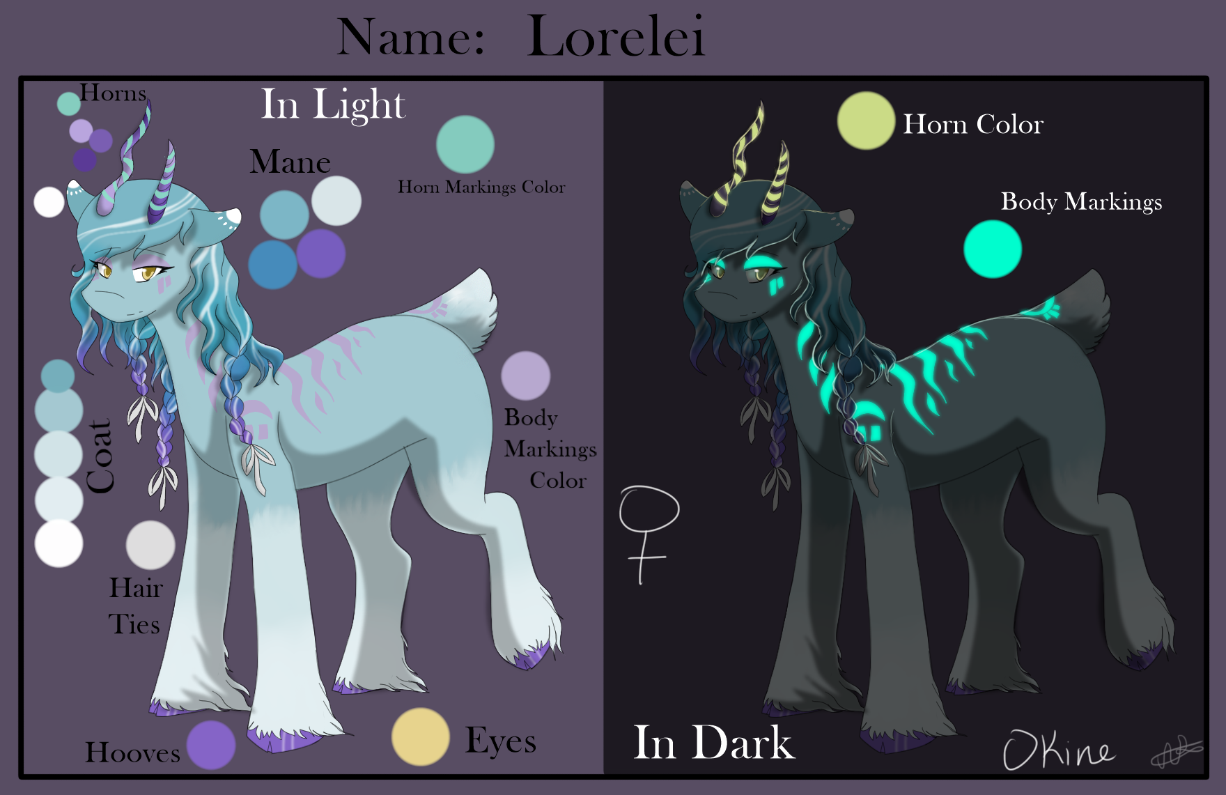 Lorelei {Okine Ref. Sheet + Bio} by ScarletsFeed on DeviantArt