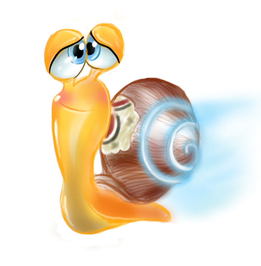Dat is a fast snail by 8-Bit-Britt on DeviantArt